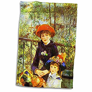 3dRose Florene Famous Art - Renoirs Painting On The Terrace - Towels (twl-61854-1)