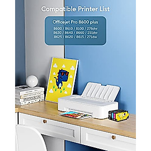 Compatible Ink Cartridge Replacement for HP 950XL 951XL 950 951 Ink Cartridge Works with HP OfficeJet Pro 8600 8610 8620 8100 8630 8660 8640 8615 8625 276DW 251DW 271DW