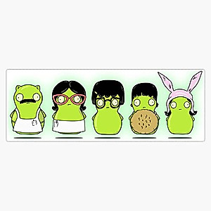 Generic Magnet Bobs Burgers Magnet Bumper Sticker Car Magnet Flexible Reuseable Magnetic Vinyl 5 inches LAB-CTMAGNETS-674
