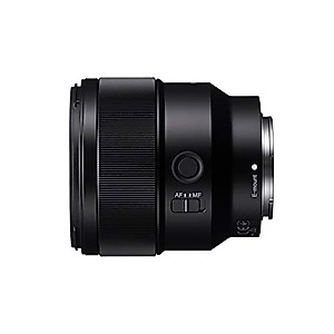 Sony SEL85F18 85mm F/1.8-22 Medium-Telephoto Fixed Prime Camera Lens, Black