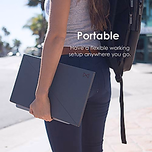 Levit8 - The flat folding portable standing desk,Sesame,Large