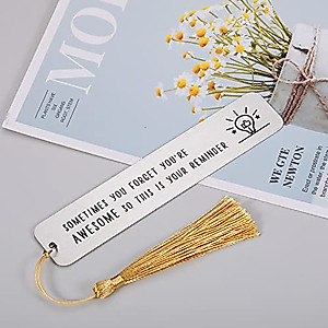 Valentines Day Gifts for Him Her Bookmark with Tassel for Teen Girls Inspirational Gifts for Women Daughter Son Teen Boys Birthday Gifts for High School Students Teacher Book Lover Reader from Mom Dad