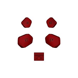 Scarlet Red Replacement Redesigned K1 K2 K3 K4 Back Buttons Paddles & Toggle Switch for Xbox Series X/S Controller eXtremerate Hope Remap Kit - Controller & Hope Remap Board NOT Included