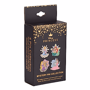 Disney Winter Princess Surprise Pack (1 pin per box) Princesses include Cinderella, Ariel, Rapunzel and Belle. Collect all 4 princesses