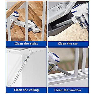 ORFELD Cordless Vacuum Cleaner, 22000Pa Powerful Cordless Vacuum 6 in 1, 35Mins Long Runtime, Lightweight & Ultra-Quiet Stick Vacuum for Hardwood Floor Carpet Pet Car Cleaning