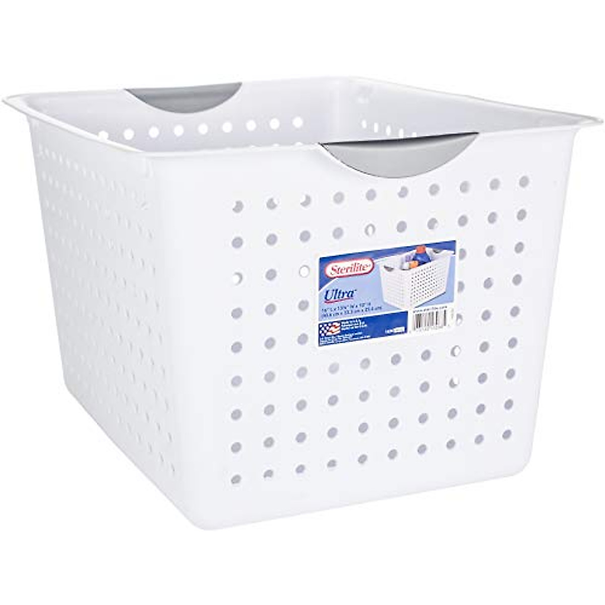 Sterilite 1628 Deep Ultra Plastic Storage Basket