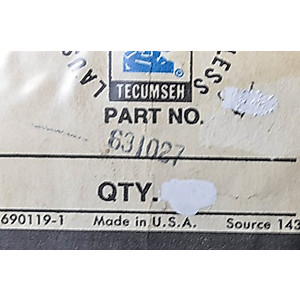 Tecumseh 631027 Lawn & Garden Equipment Engine Welch Plug (Replaces 53-005) Genuine Original Equipment Manufacturer (OEM) Part