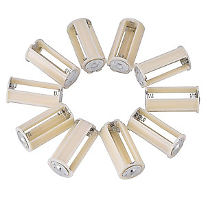 Zopsc 10 PCS 3 AA to 1 D Size 4.5V Battery Holder Case Box Battery Convertor Adapter Holder Pack