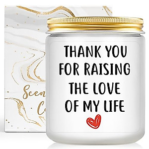 AREOK Christmas Gifts for Mother in Law Gifts from Daughter Son in Law - Gifts for Boyfriends Mom Mother of The Groom Bride Gifts, Best Future Mother in Law Gifts Wedding Birthday, Lavender Candle
