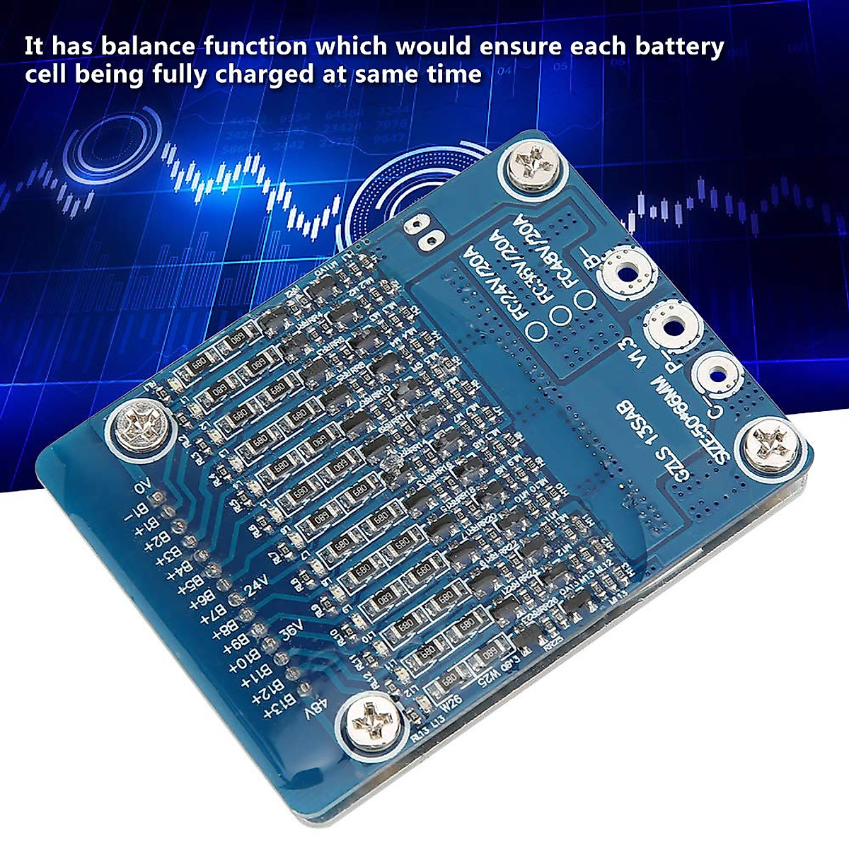 13S 48V 20A Cell Battery PCB Board with Balance Function