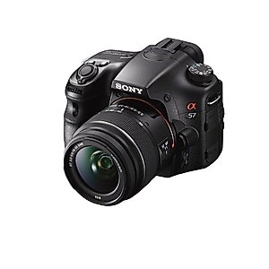 Sony Alpha SLT-A57K 16.1 MP Exmor APS HD CMOS Sensor DSLR with Translucent Mirror Technology, 3D Sweep Panorama and 18-55mm Zoom Lens
