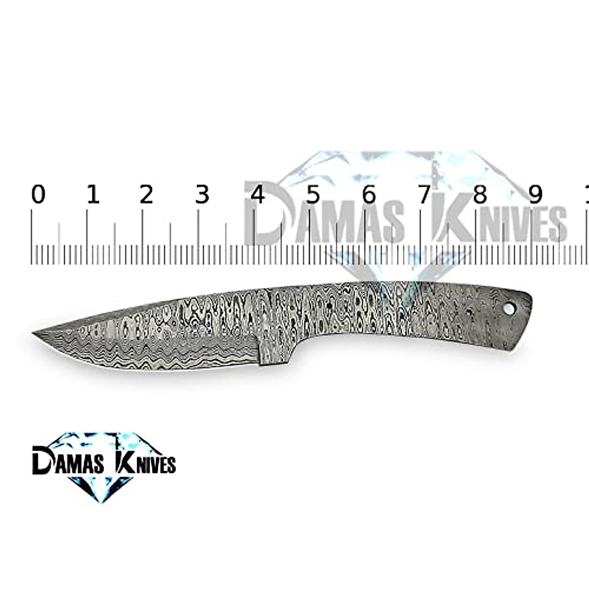 Custom Handmade Damascus Steel Skinner Knife Blank Blade for Knife Making HB 26