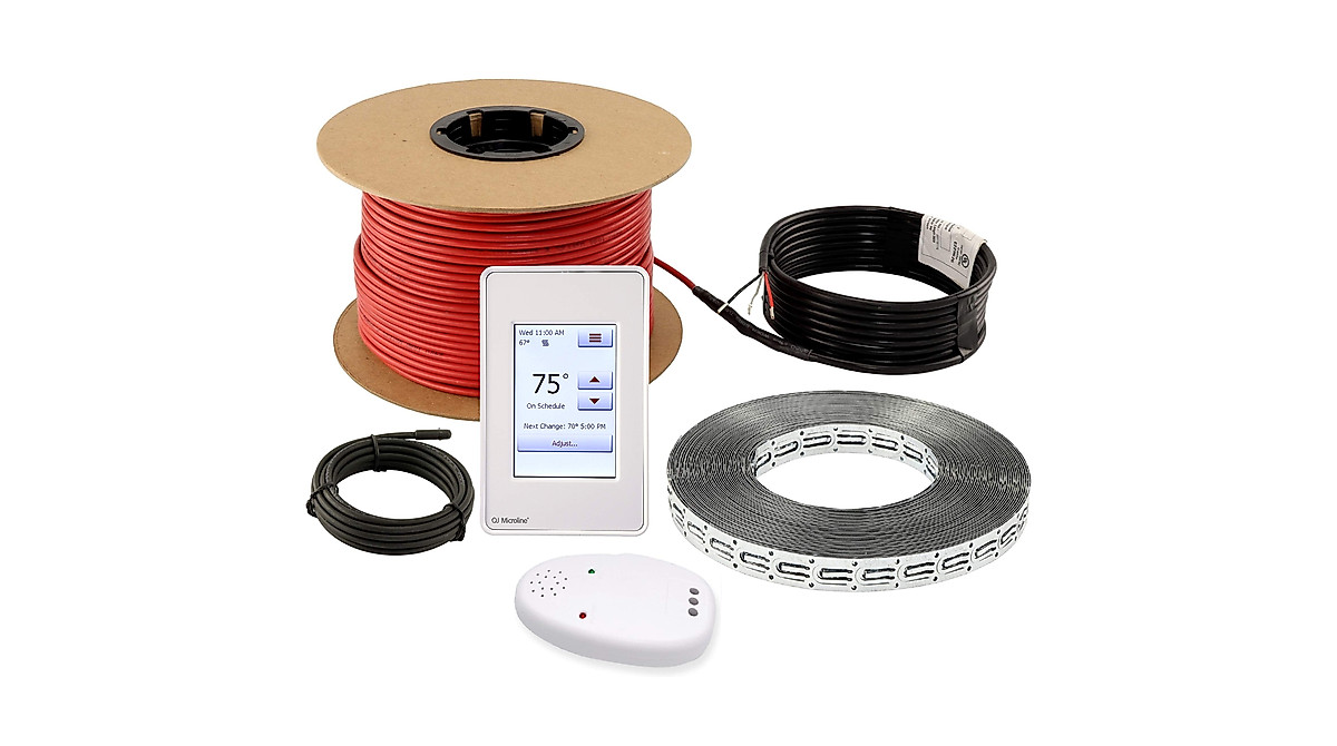 LuxHeat Floor Heating Cable Set 200 Sqft - 240v Electric Radiant Floor ...