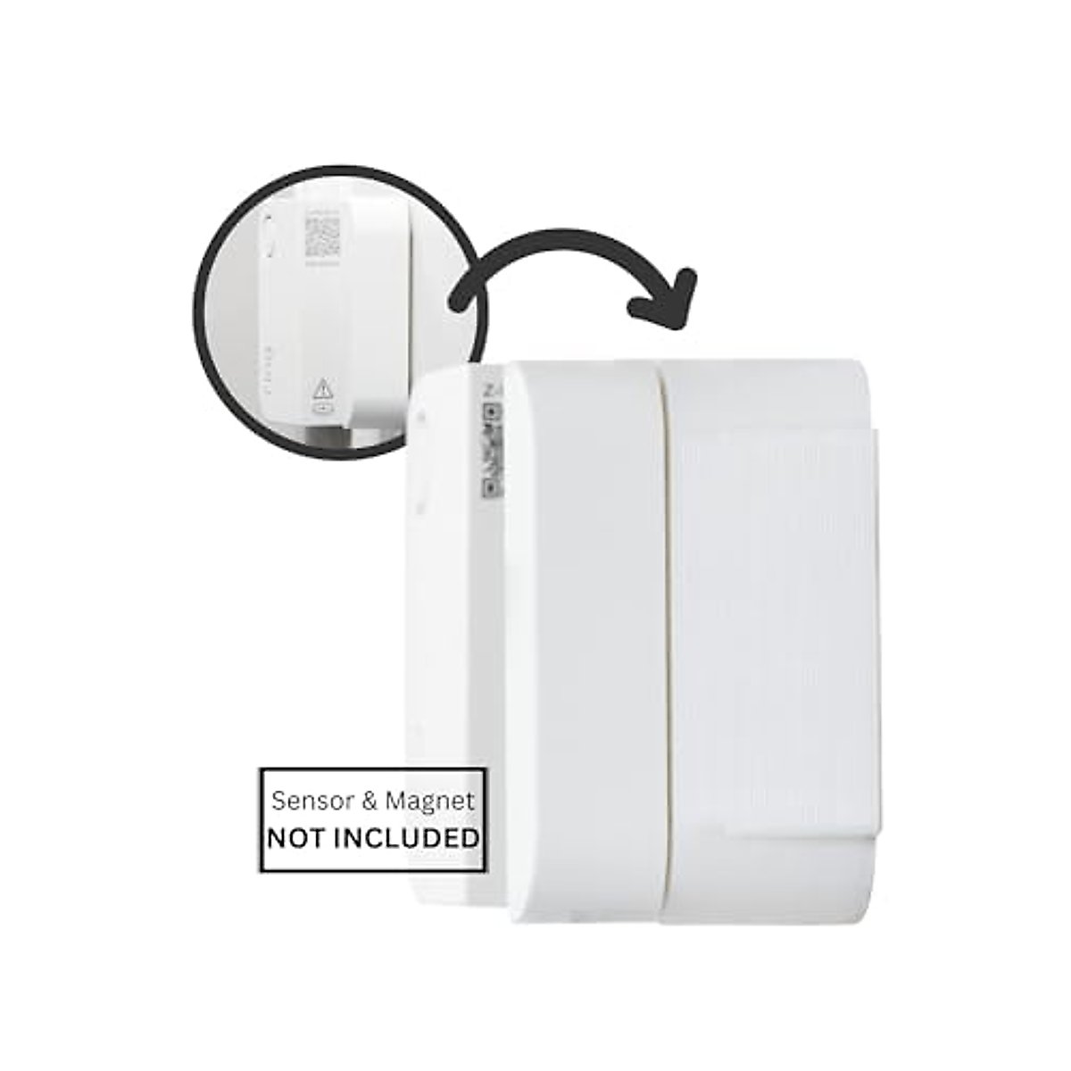 Magnet Riser for Ring - Self-Adhesive Window Sensor Accessory for Ring Alarm Security System, Includes Sensor Adhesive, White (¼-inch)