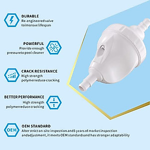 Upgraded G52 Polaris Backup Valve Replacement Compatible with Polaris 280 380 180 3900 Rebuild kit for Polaris Pool Cleaner Parts, Redesigned for Crack Resistant Casing, Polaris 280 Backup Valve