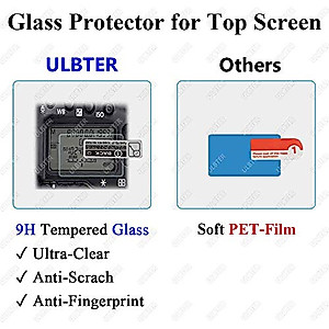 ULBTER Screen Protector for Nikon Z 7 Z 6 Z7 Z6 [2+2Pack], 0.3mm 9H Hardness Tempered Glass Cover