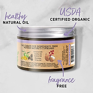 Maty's Organic Multipurpose Baby Ointment - Petroleum-Free Diaper Cream with Coconut & Jojoba Oils - 10 oz