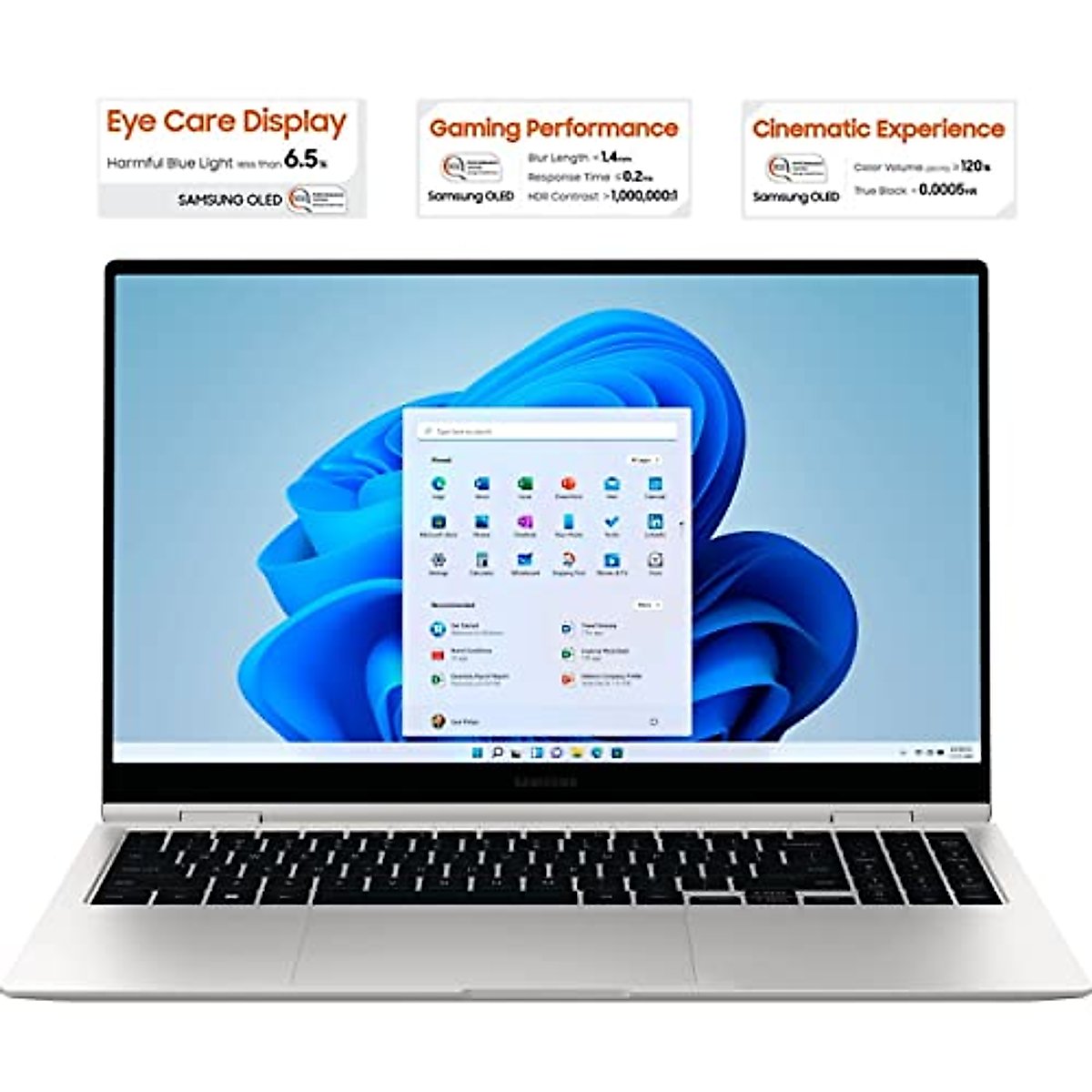 SAMSUNG - Galaxy Book2 Pro 360 2-in-1 15.6” AMOLED Touch Screen Laptop - Intel 12th Gen Evo Core i7 1260P LPDDR5 Memory S Pen w/Mouse Pad – Silver (16GB RAM | 1TB SSD)