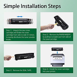 CRG137 137 Black Toner Cartridge, Replacement for Canon Cartridge 137 CRG 137 to use with ImageClass MF232w MF242dw D570 MF236n MF230 MF240 MF247dw MF227dw MF244dw (Black, 2-Pack)