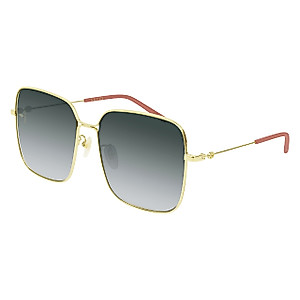 Gucci Square Sunglasses GG0443S 001 Gold/Rose 60mm 443