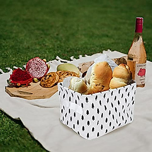 Small Storage Bins Mini Desktop Storage Baskets Foldable Fabric Storage Receive Basket for organizing Makeup, Book, Baby Toy（Pack of 4）