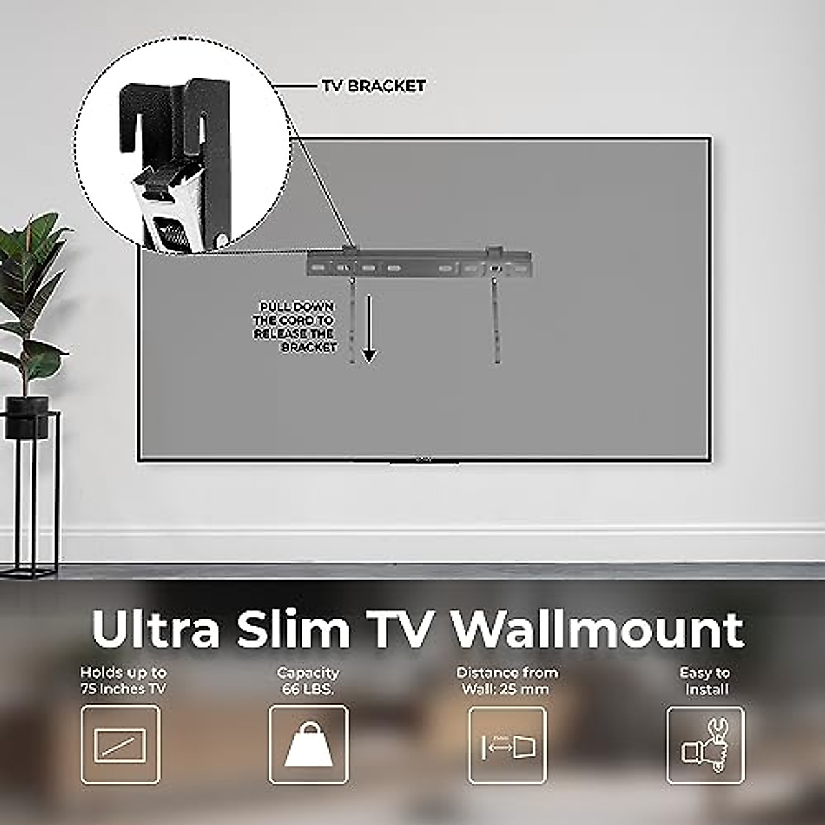 TCL 55-Inch Class 4K Smart LED TV HDR + Wall Mount Mobile App Works with Siri Alexa and Google Assistant HDMI USB (Renewed)