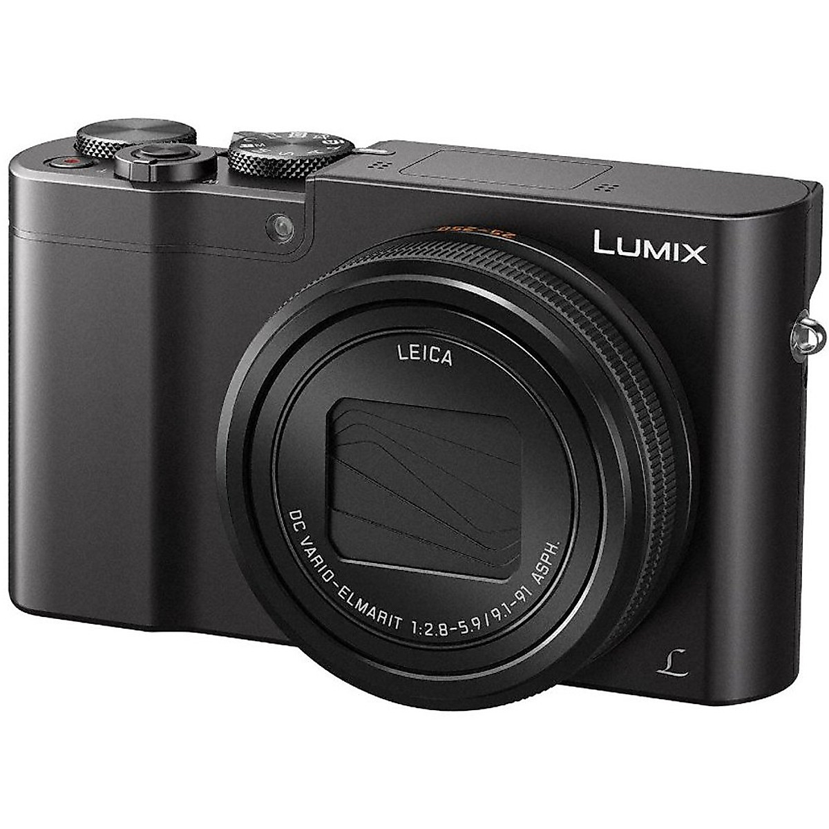 Panasonic LUMIX DMC-ZS100K 20 MP Digital Camera (Black) + 64GB Dual Battery Deluxe Accessory Bundle