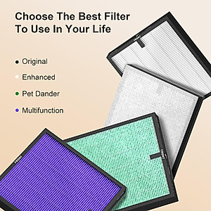 MORENTO 2 Pack HY4866 Genuine Air Purifier Replacement Filter for HY4866 Air Purifier, Multifunction Version