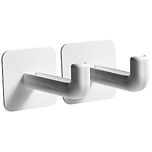 DOITOOL Laundry Organizer 2pcs Clothes Hanger Hooks Coat and Hat Hook Wall Hooks Single Wall Mount Hanger Closet Organizers for Clothes Hats Towel Purse Key Robes Bathroom Kitchen Hangers