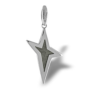 Starborn Creations Sterling Silver Muonionalusta Meteorite Star Pendant