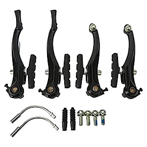 Kadimendium V Brake Caliper Set, High Strength Convenient Aluminum Alloy Bicycle V Brake Set Cold Resistant for Road Bike