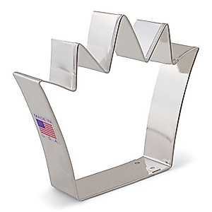 King Crown Cookie Cutter, 4.25" Made in USA by Ann Clark