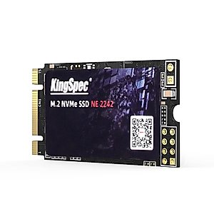 KingSpec 1TB M.2 NVMe SSD, 2242 PCIe Gen3x2 Internal Solid State Drive for Laptop/Notebook (2242, 1TB)