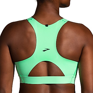 Brooks Women's 3 Pocket Sports Bra for Running, Workouts & Sports - Neo Green - 40 C/D