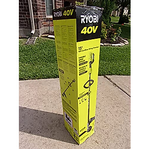 RYOBI 40-Volt Lithium-Ion Cordless Attachment Capable String Trimmer, 4.0 Ah Battery and Charger Inc
