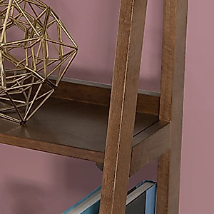 Melissa Mid-Century Bookcase, Walnut by Linon Large