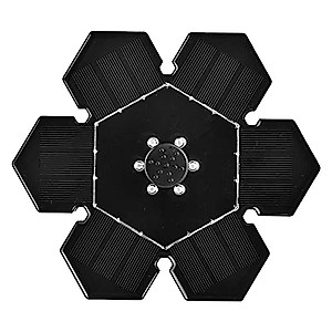 n/a Solar Fountain 9V 2.4W with LED Light for Outdoor Pond Pool Fish Tank Garden Decoration