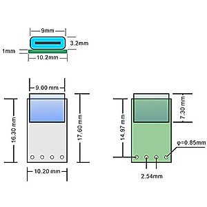 (5 Pack) JacobsParts USB-C PD 12V DC Fixed Voltage Power Trigger Module 5A Type-C Female Input