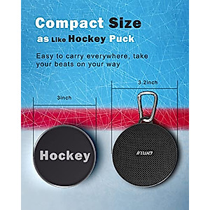 Inwa Bluetooth Bicycle Speakers with TF Card Mode, Waterproof Wireless Portable Traveling Bike Speaker, Built in Mic for Bicycle Riding, Showering, Hiking, Pool, Beach, Golfing(Black)