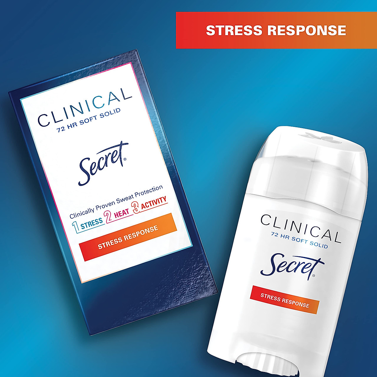 Secret Clinical Strength Stress Response antiperspirant & Deodorant, Serene Citrus - 1.6 Oz