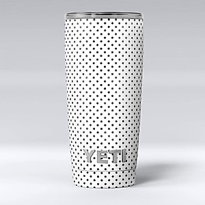 Design Skinz Black and Gray Fade Polka Dots - Skin Decal Vinyl Wrap Kit Compatible with The Yeti Rambler Cooler Tumbler Cups