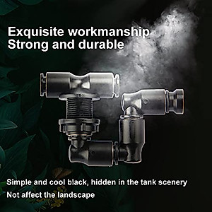 Reptile Automatic Humidifiers Spray System,vivarium Tank Misting System With Adjustable 360° Spray Nozzles And Timing Controller,amphibians Intelligent Humidifier For Rainforest Ecosystem