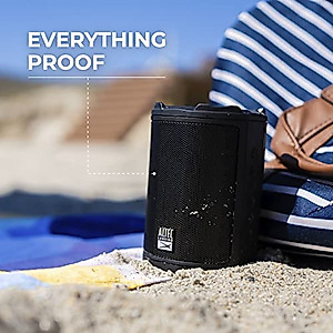 Altec Lansing HydraMotion Wireless Bluetooth Speaker with 360 Degree Sound, Portable IP67 Waterproof for Outdoors, Shockproof, Snowproof, Everything Proof, 12 Hour Playtime (Black)