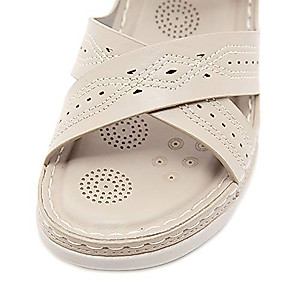 Flip Flops for Women, Plantar Fasciitis Sandals for Flat Feet with Arch Support, Comfortable Walking Thong Style Flip Flops Sandals