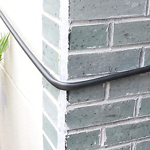 Hromee Air Compressor Hose 3/8 Inch x 100 Feet Hybrid Hose with Fittings, 1/4" Industrial Universal Quick Coupler and 2PCS I/M Plug Kit, Black