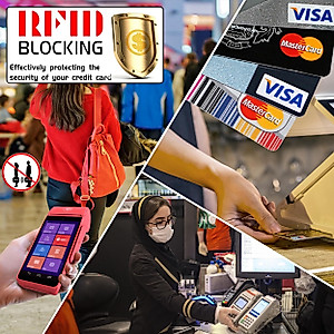 New Fashion Kingdom Wristlet Keychain Wallet for Women Slim Rfid Blocking Credit Card Holder Wristlet Zip Id Case Wallet Small Compact Leather Wallet Coin Purse for Women (Beige)