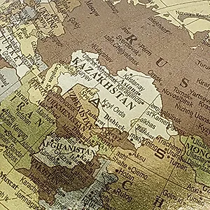 Benzara 68846 Elegant And Stunning Metal PVC Globe, 7" W x 10" H