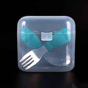 Accmor Pacifier Container Can Storage 2 Pacifiers, Baby Pacifier Holder Case for Travel, BPA Free,Transparent