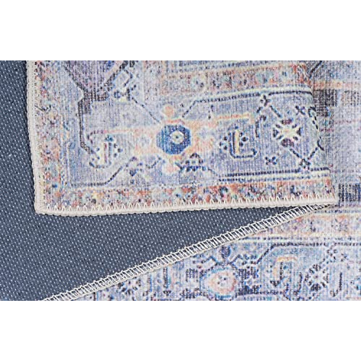 Perga Rugs Machine Washable Area Rug for Bedroom, Kitchen, Bathroom, Living Room, Entryway, Home Decor Non Slip Rug, Pet Friendly & Resistant Throw Indoor Floor Carpet