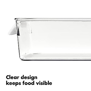 OXO Good Grips Fridge Organization Bin 8 in x 14 in - for Cheese, Meat, Fish and More